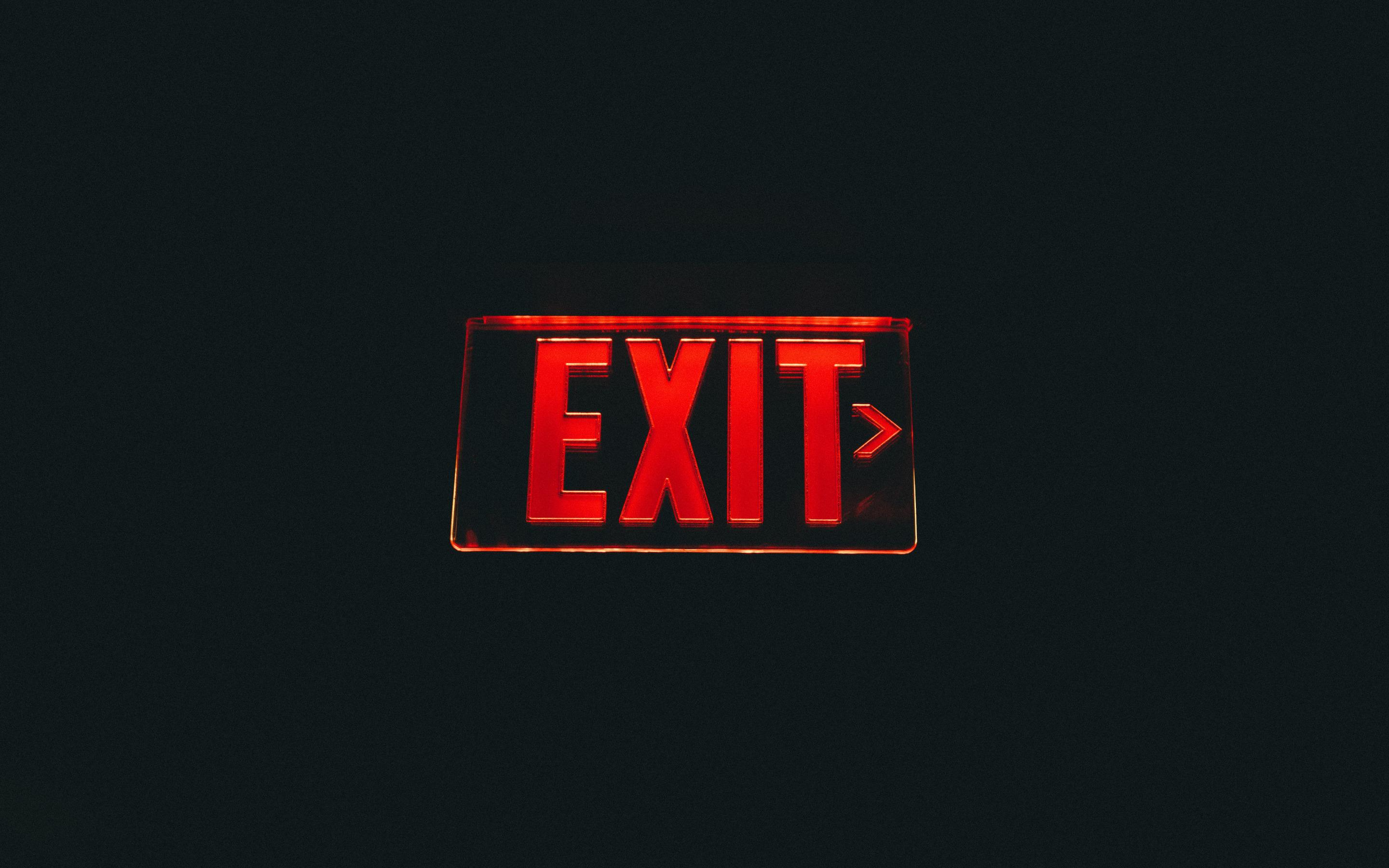 Exit Sign Wallpapers - Top Free Exit Sign Backgrounds - WallpaperAccess