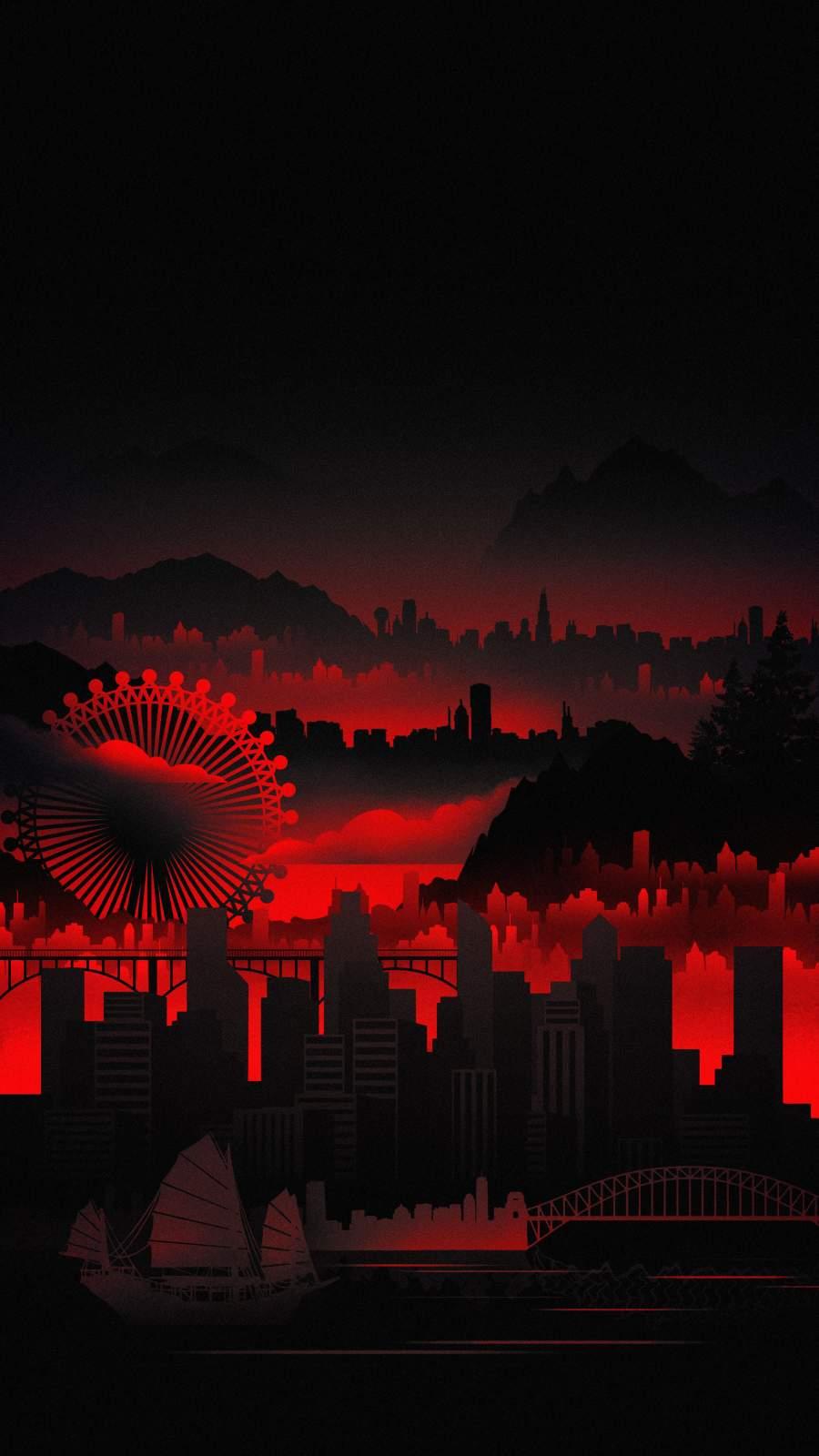 Red Skyline Wallpapers - Top Free Red Skyline Backgrounds - WallpaperAccess