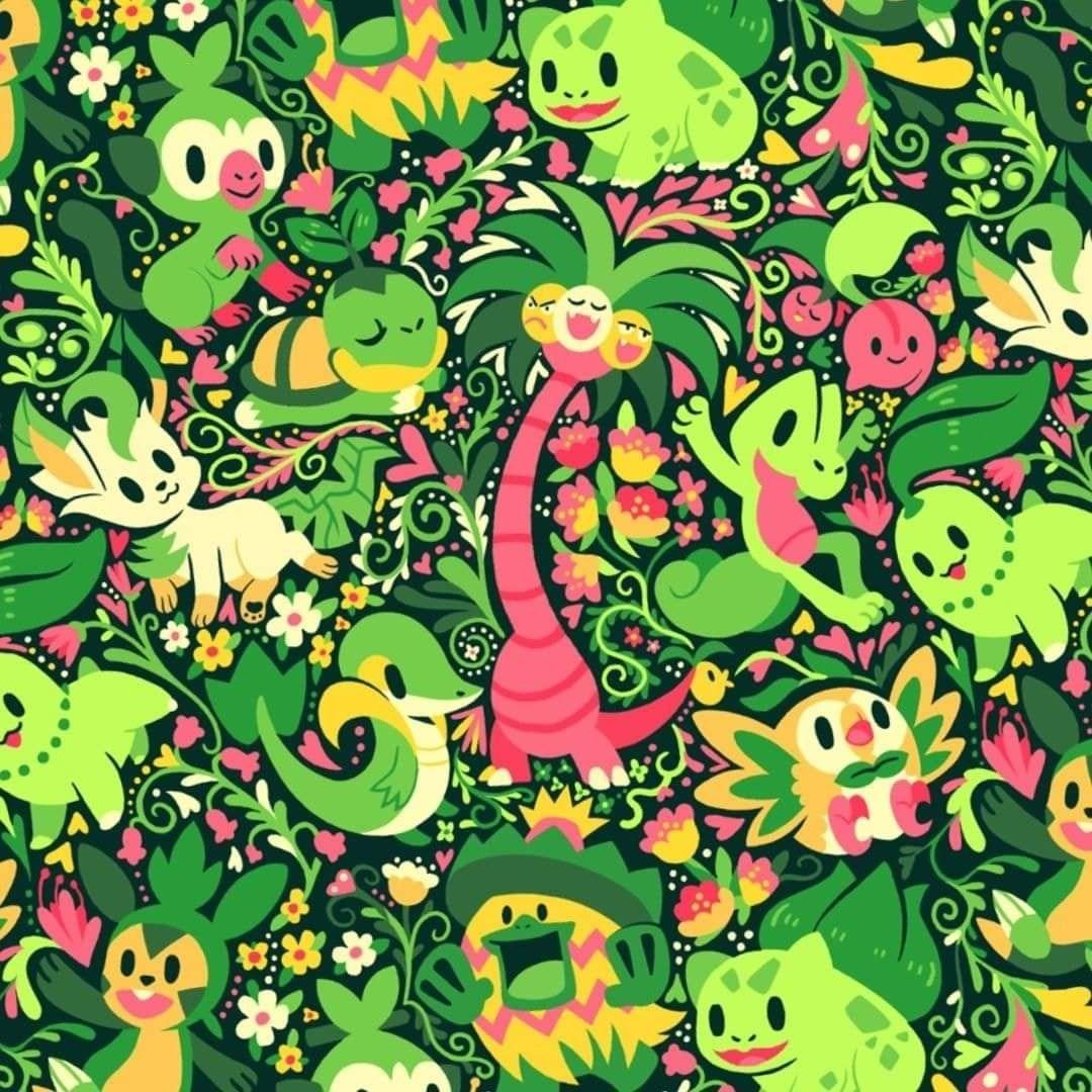 Grass Type Pokémon Wallpapers - Top Free Grass Type Pokémon Backgrounds ...