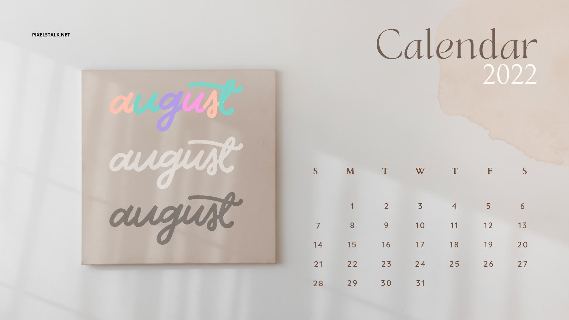 August 2022 Calendar Wallpapers - Top Free August 2022 Calendar ...