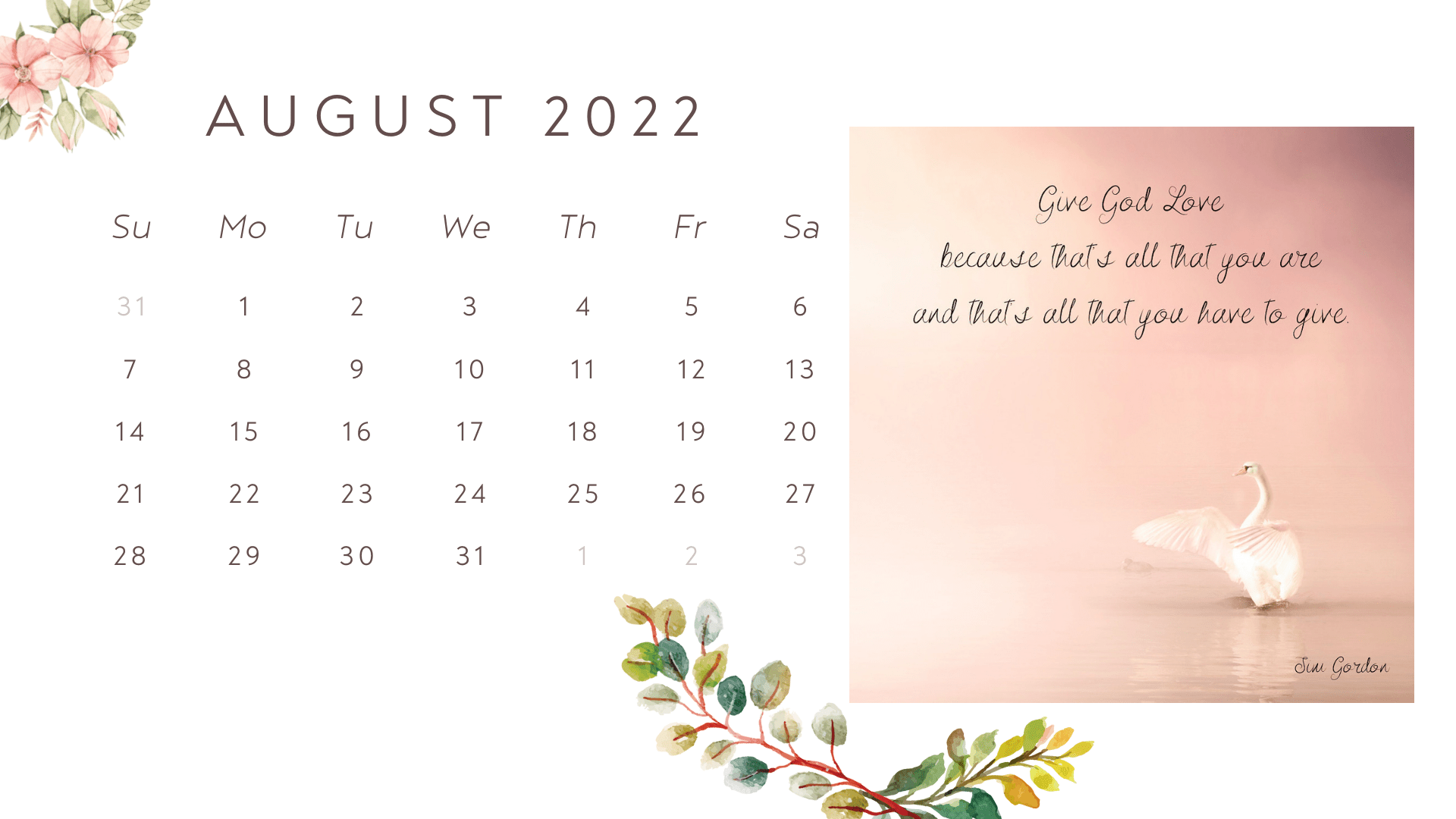 August 2022 Calendar Wallpapers - Top Free August 2022 Calendar ...