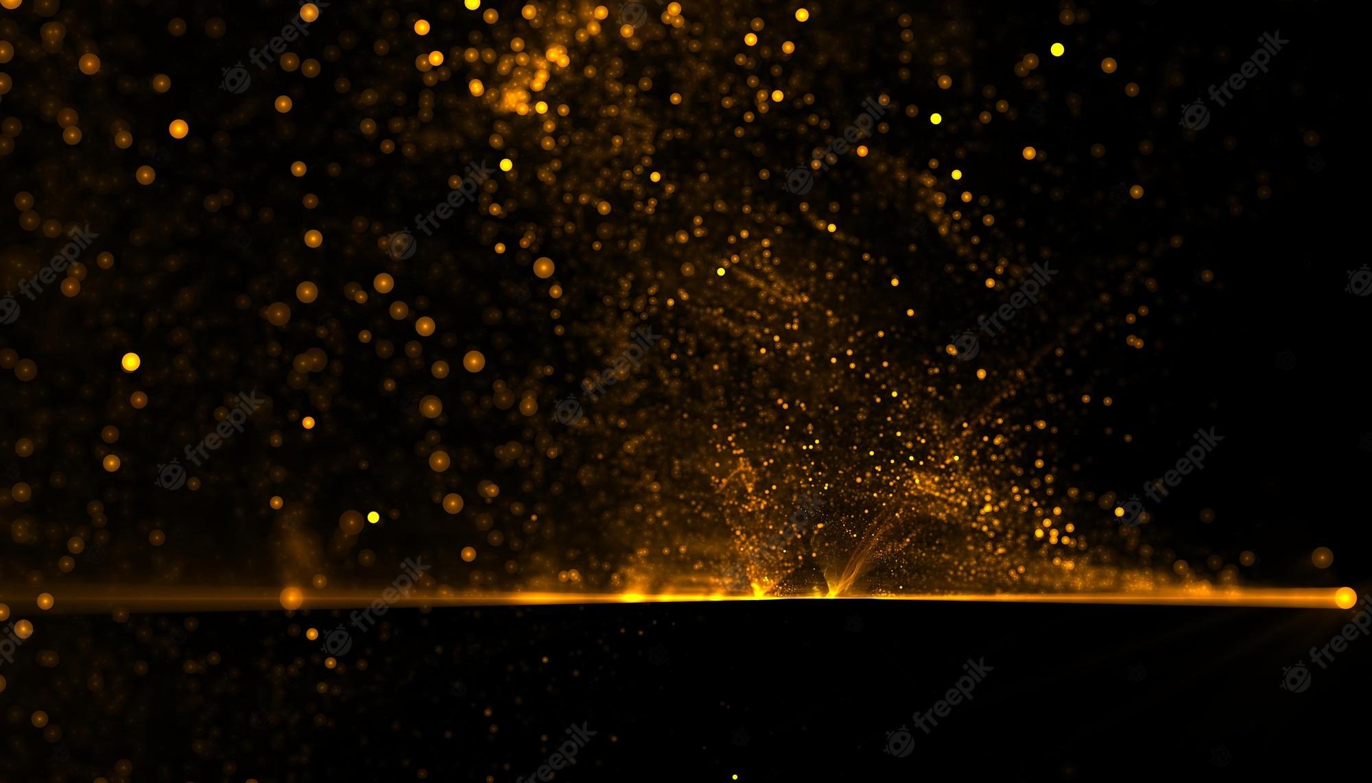 Golden Particles Wallpapers - Top Free Golden Particles Backgrounds - WallpaperAccess