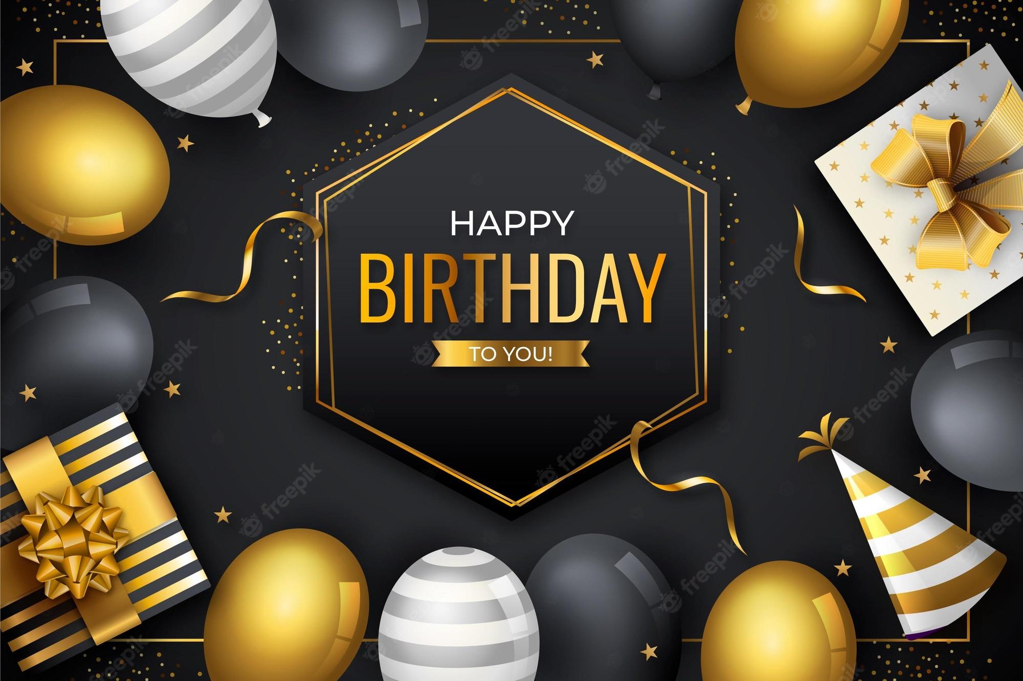 Golden Birthday Wallpapers - Top Free Golden Birthday Backgrounds ...