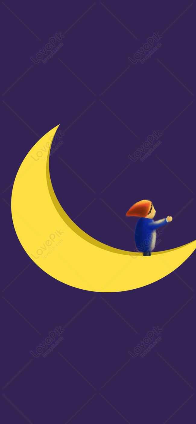 Boy and Moon Wallpapers - Top Free Boy and Moon Backgrounds ...