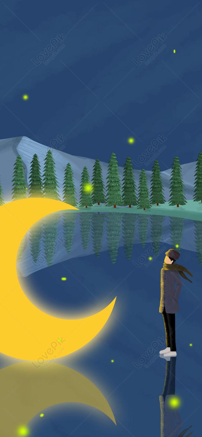 Boy and Moon Wallpapers - Top Free Boy and Moon Backgrounds ...