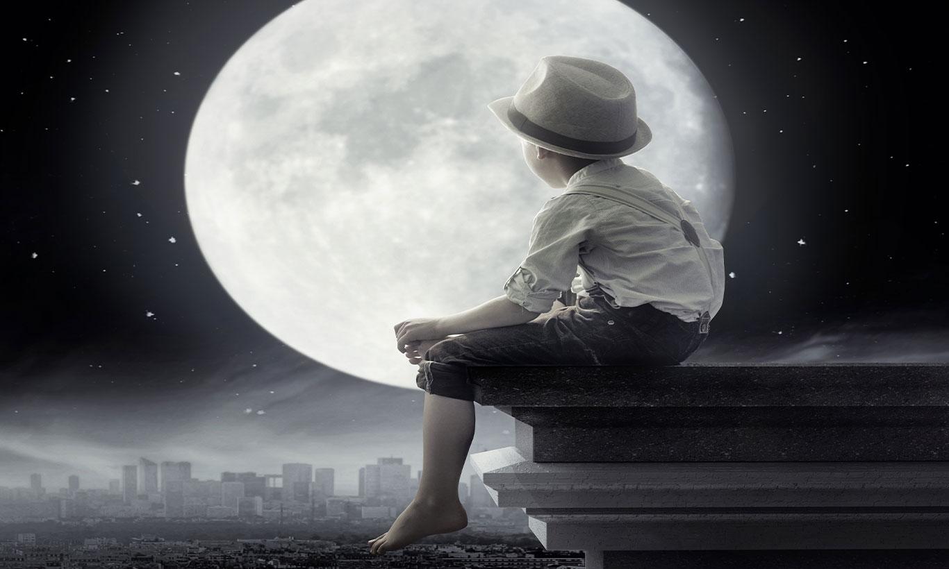 Boy and Moon Wallpapers - Top Free Boy and Moon Backgrounds ...