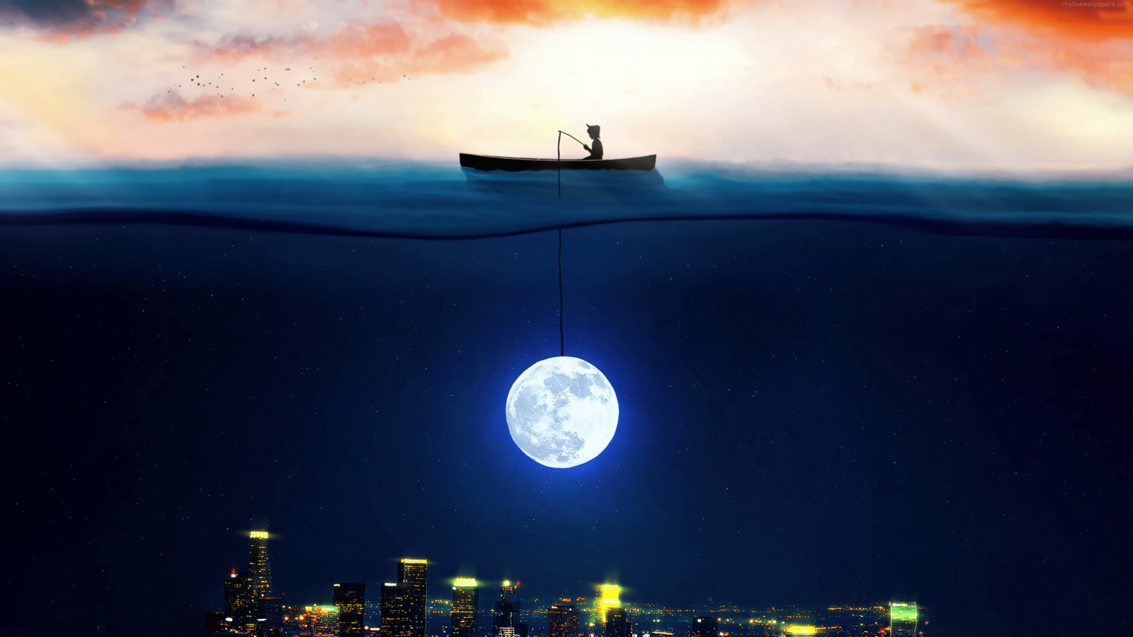 Boy and Moon Wallpapers - Top Free Boy and Moon Backgrounds ...