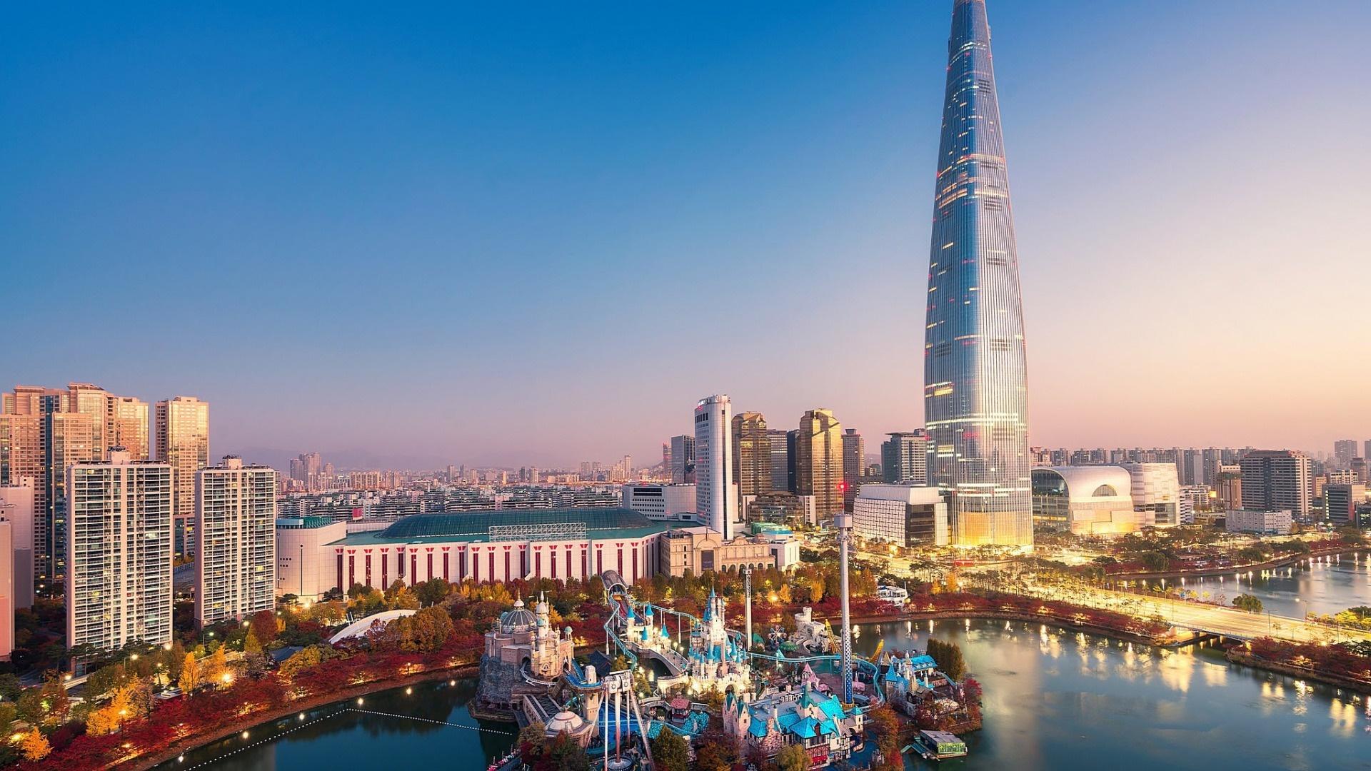 Lotte World Tower Wallpapers - Top Free Lotte World Tower Backgrounds ...