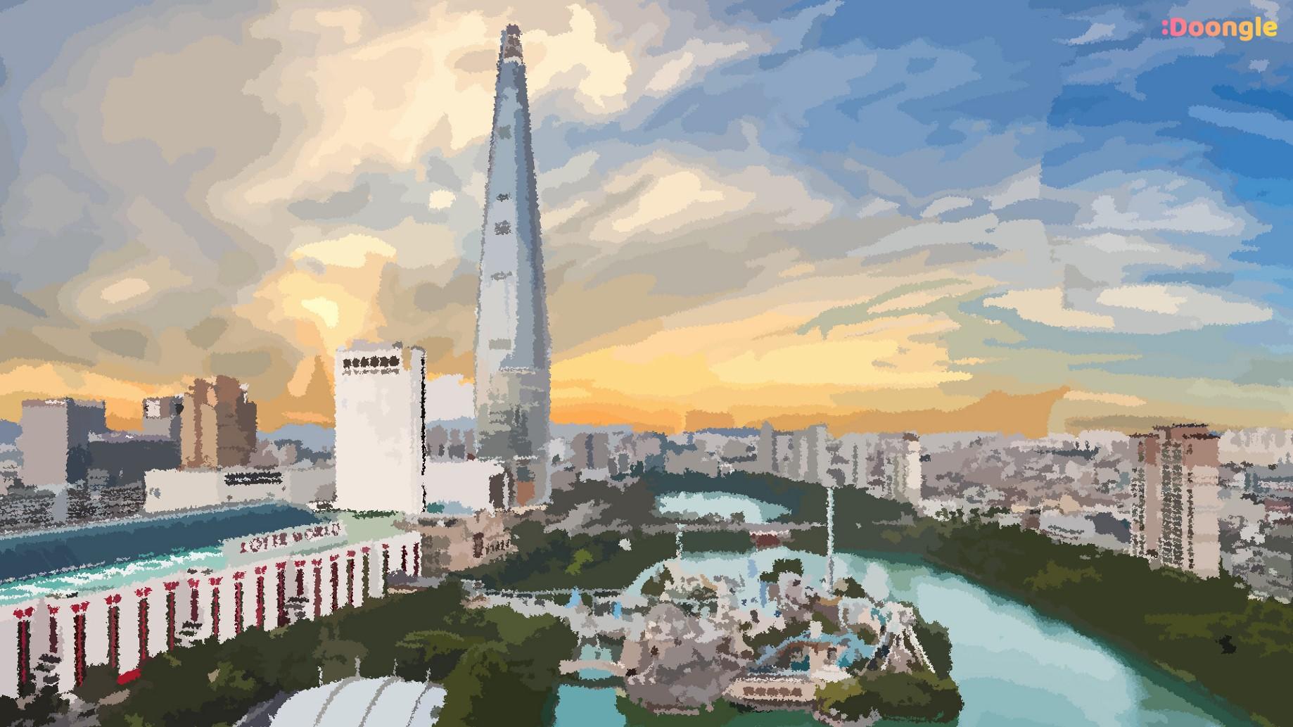 Lotte Tower Wallpapers - Top Free Lotte Tower Backgrounds - WallpaperAccess