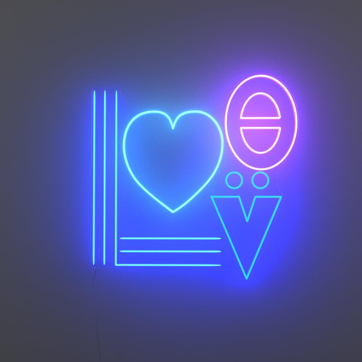 Blue Neon Heart Wallpapers - Top Free Blue Neon Heart Backgrounds ...