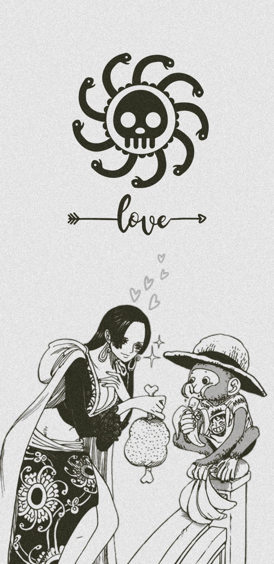 Luffy And Hancock Wallpapers Top Free Luffy And Hancock Backgrounds Wallpaperaccess
