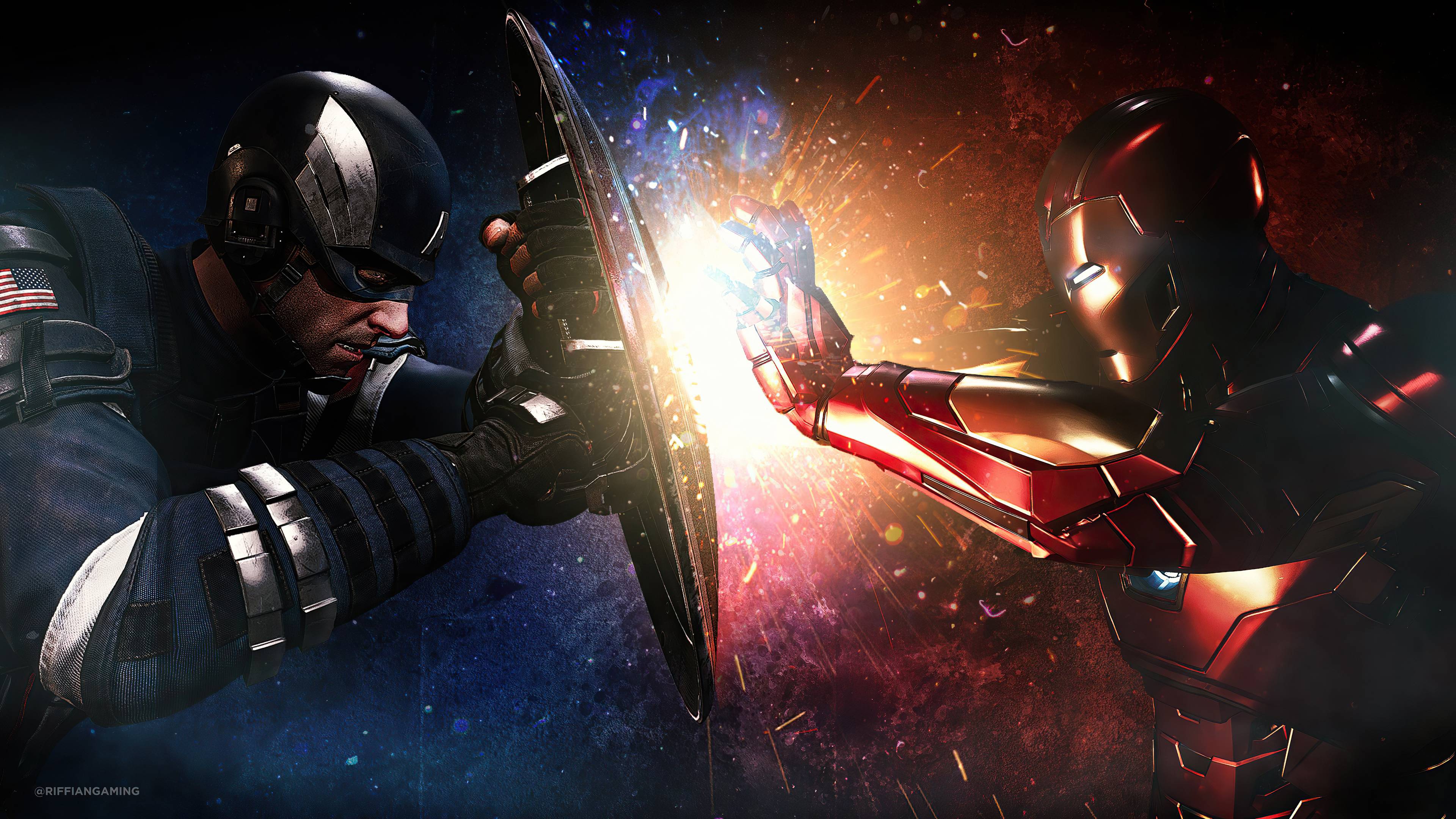 Iron Man vs Captain America 4K Wallpapers - Top Free Iron Man vs ...