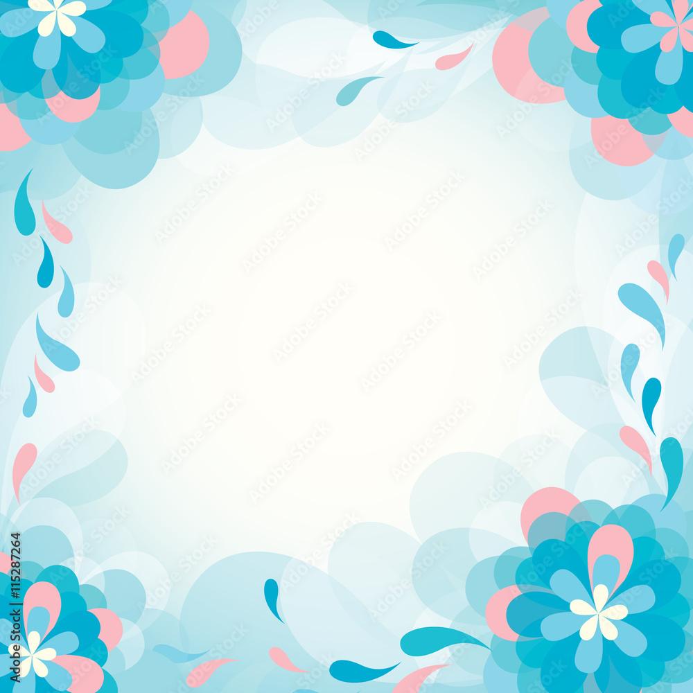 Blue Flower Border Wallpapers - Top Free Blue Flower Border Backgrounds ...