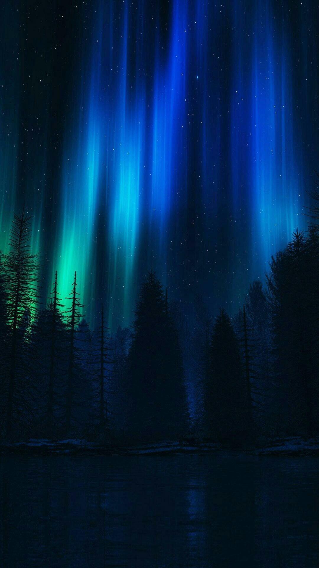 Blue Northern Lights Wallpapers - Top Free Blue Northern Lights ...
