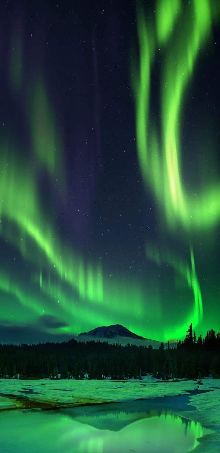 Green Northern Lights Wallpapers - Top Free Green Northern Lights ...