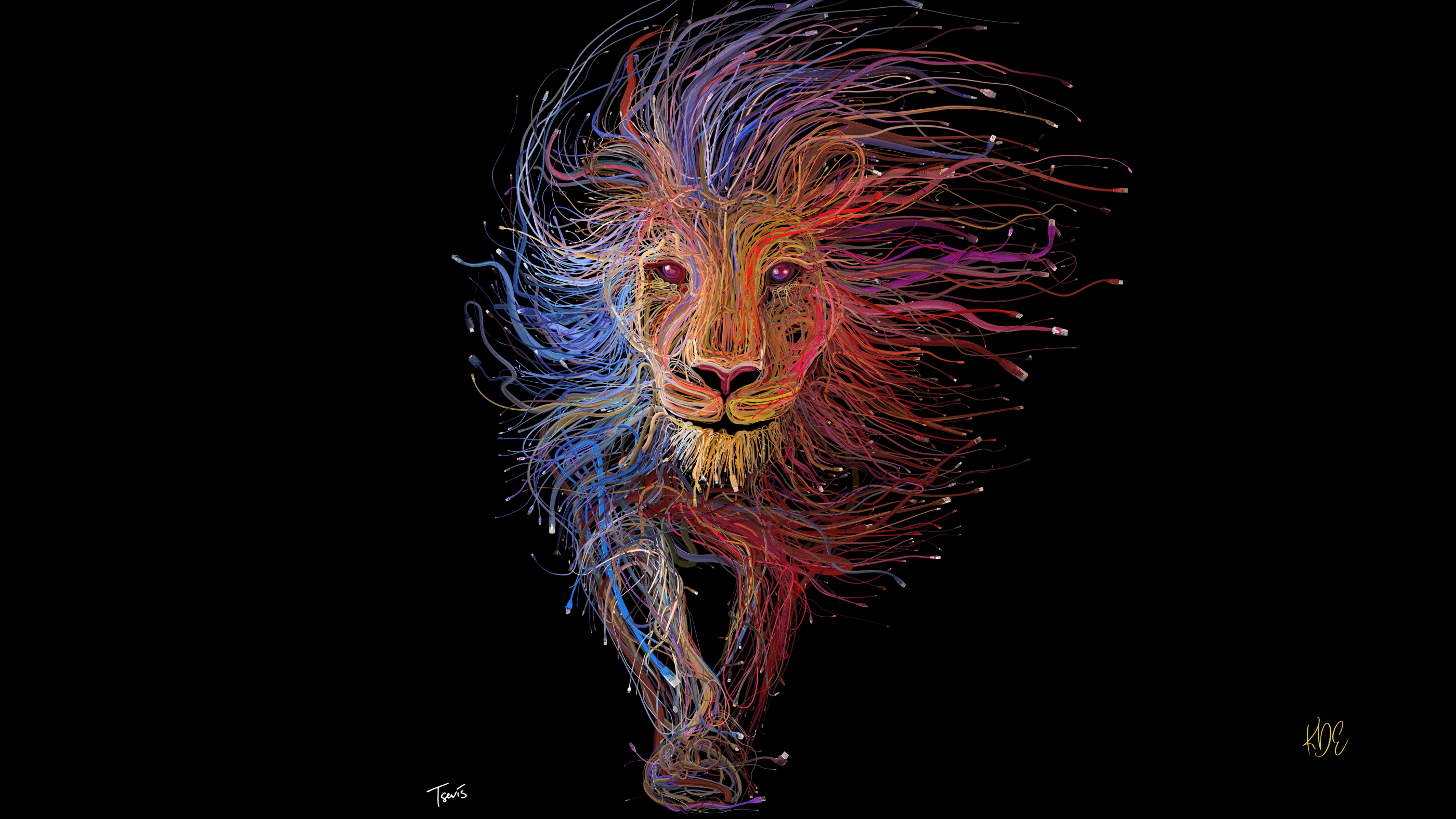 Abstract Lion Art Wallpapers - Top Free Abstract Lion Art Backgrounds ...