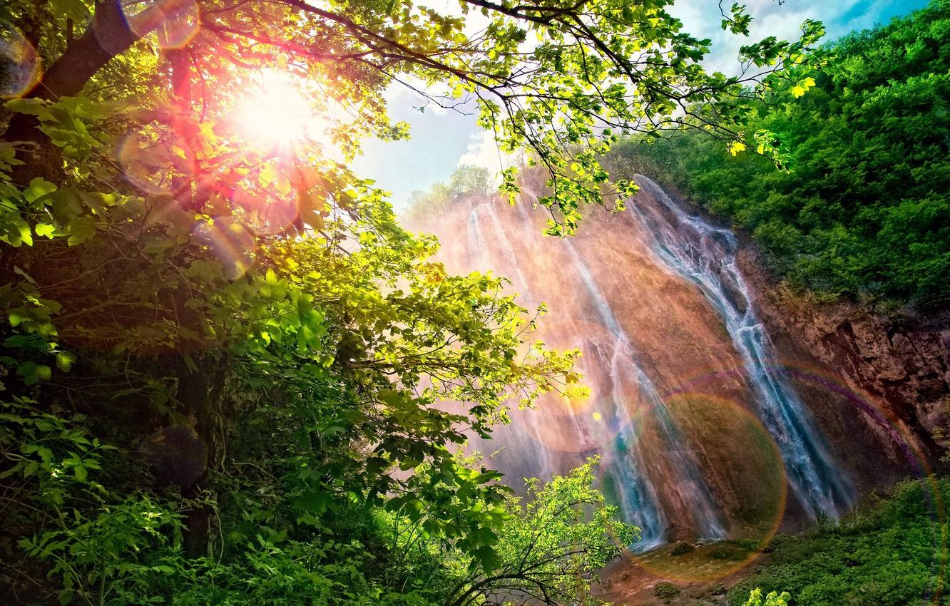 Sun Waterfall Wallpapers - Top Free Sun Waterfall Backgrounds ...