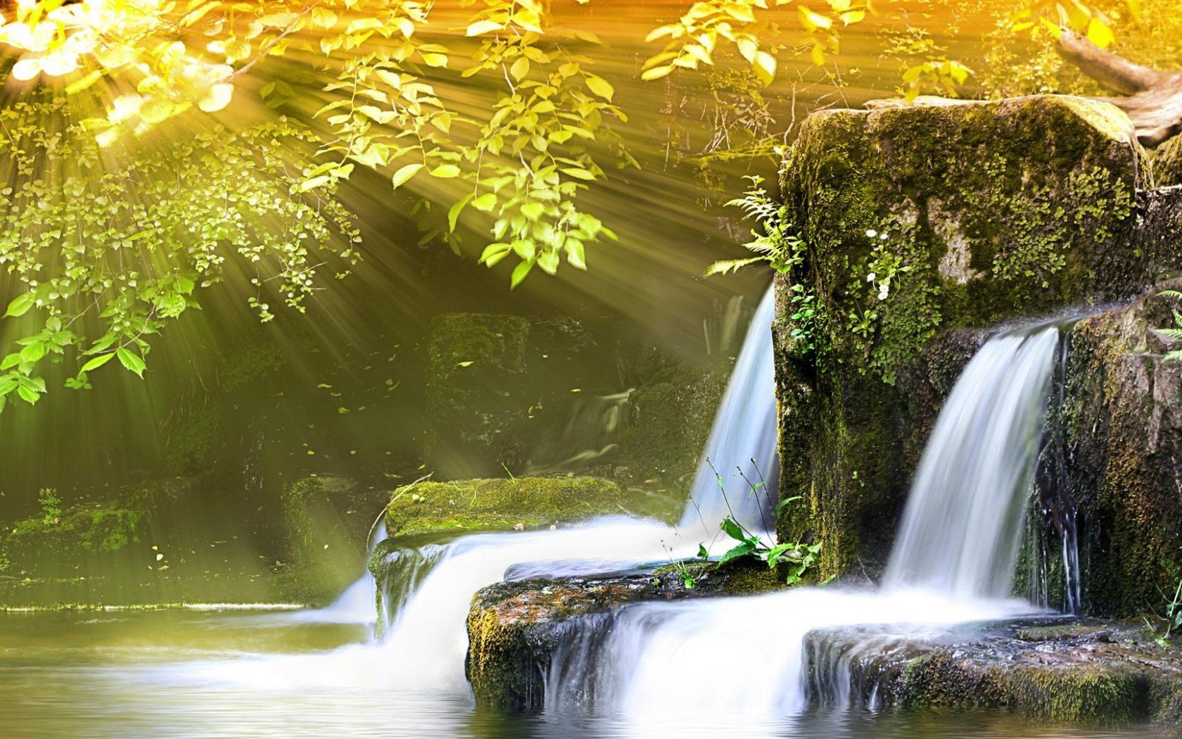 Sun Waterfall Wallpapers - Top Free Sun Waterfall Backgrounds ...