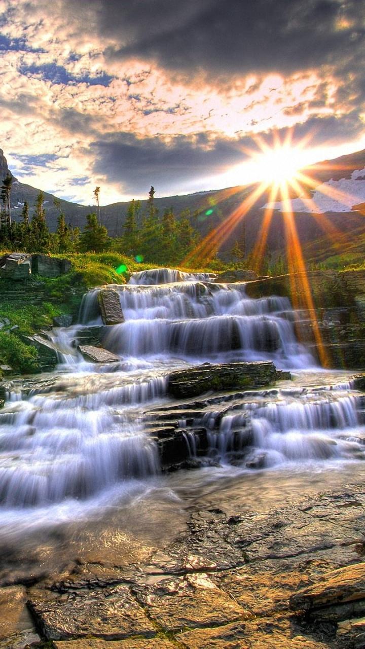 Sun Waterfall Wallpapers - Top Free Sun Waterfall Backgrounds ...