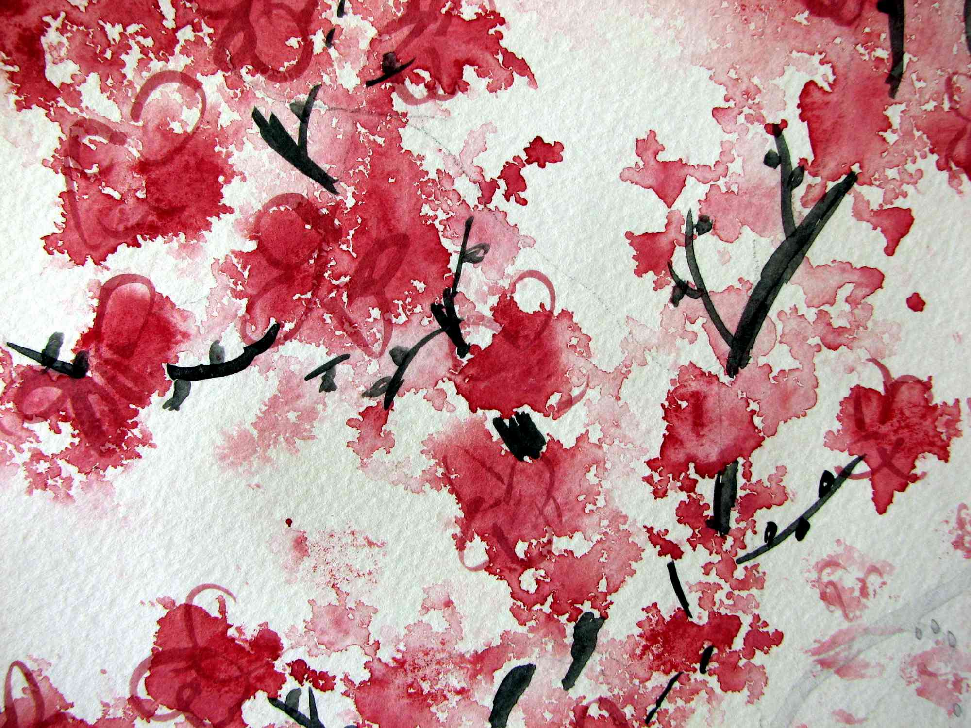 Red Sakura Wallpapers - Top Free Red Sakura Backgrounds - WallpaperAccess