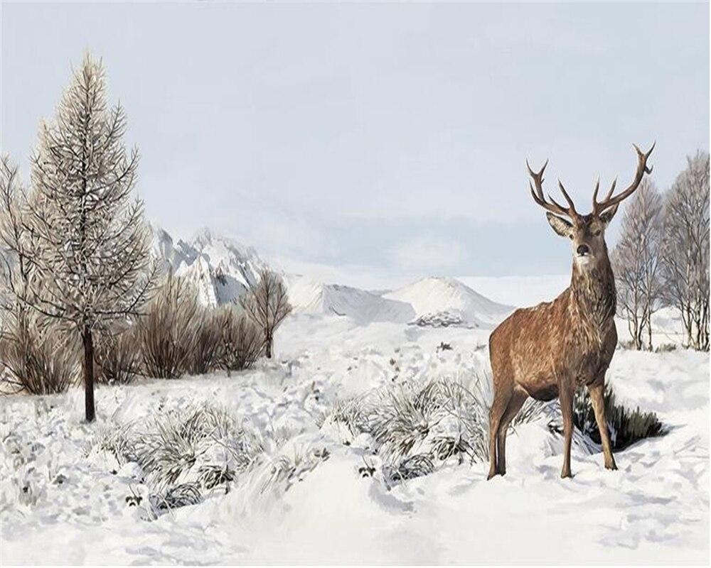 Snow and Deer Wallpapers - Top Free Snow and Deer Backgrounds ...