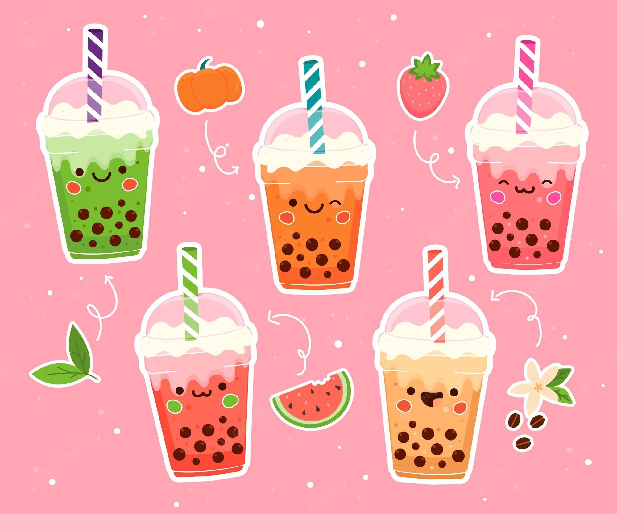 Cute Boba Wallpapers - Top Free Cute Boba Backgrounds - WallpaperAccess