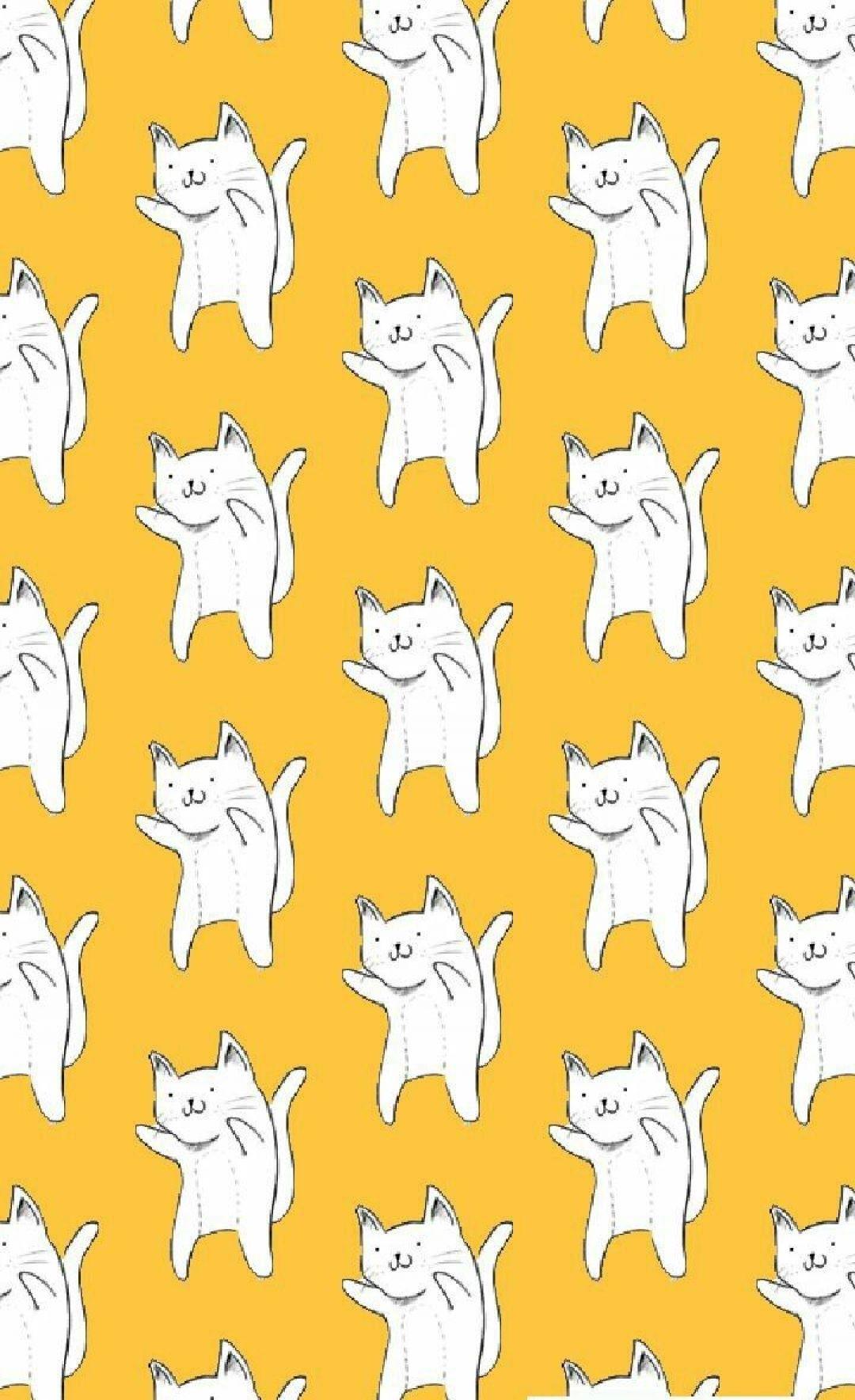 Yellow Aesthetic Cat Wallpapers - Top Free Yellow Aesthetic Cat ...