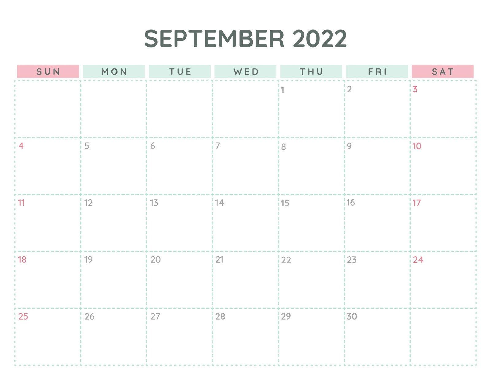 September 2022 Calendar Wallpapers - Top Free September 2022 Calendar ...