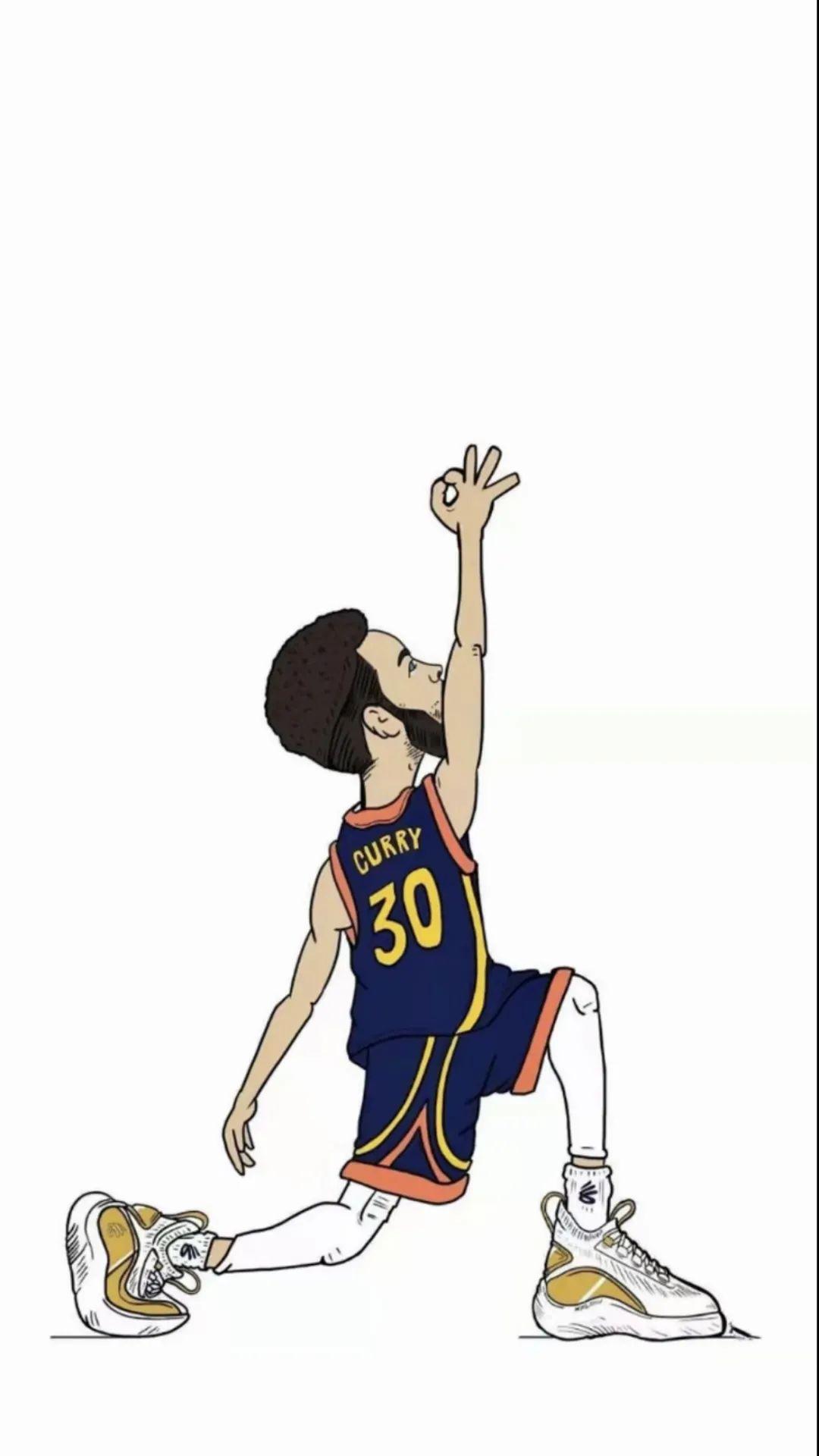 NBA Stars Cartoon Wallpapers - Top Free NBA Stars Cartoon Backgrounds ...