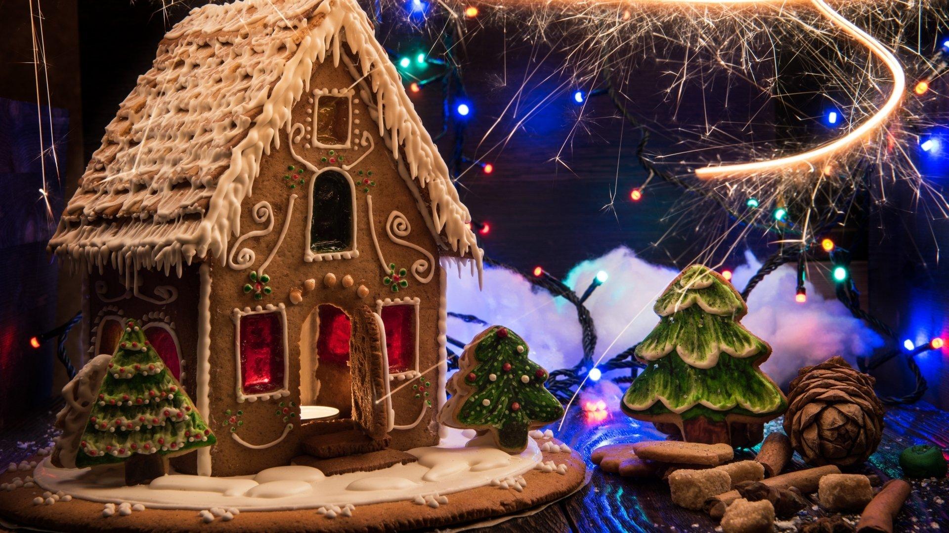 Gingerbread House Desktop Wallpapers - Top Free Gingerbread House ...