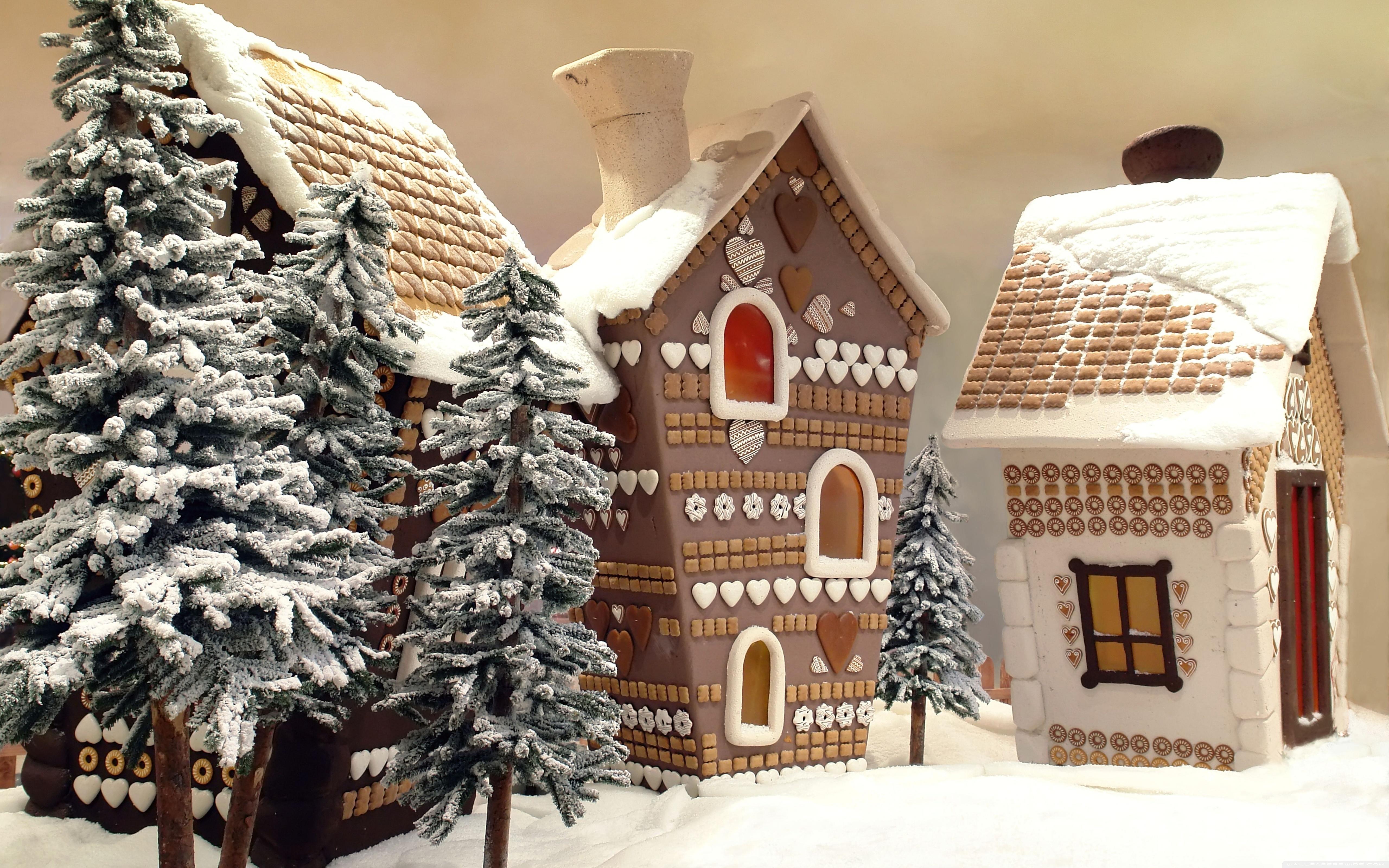 Gingerbread House Desktop Wallpapers - Top Free Gingerbread House ...