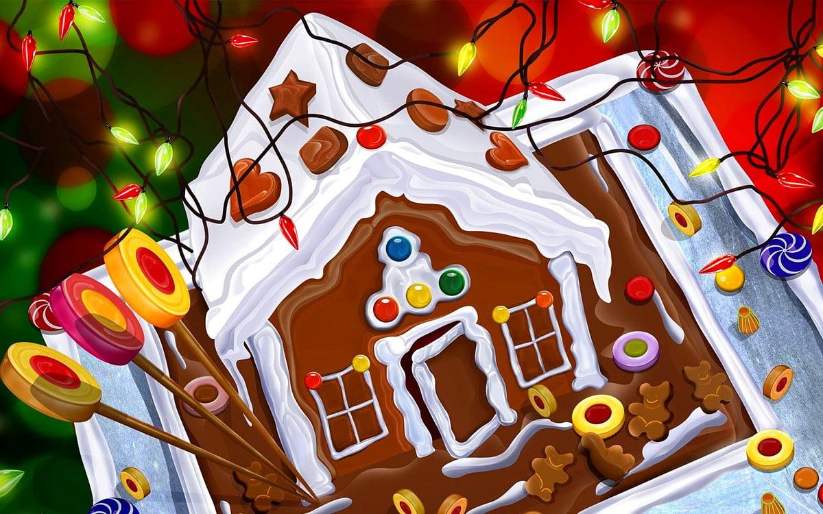 Gingerbread House Desktop Wallpapers - Top Free Gingerbread House ...