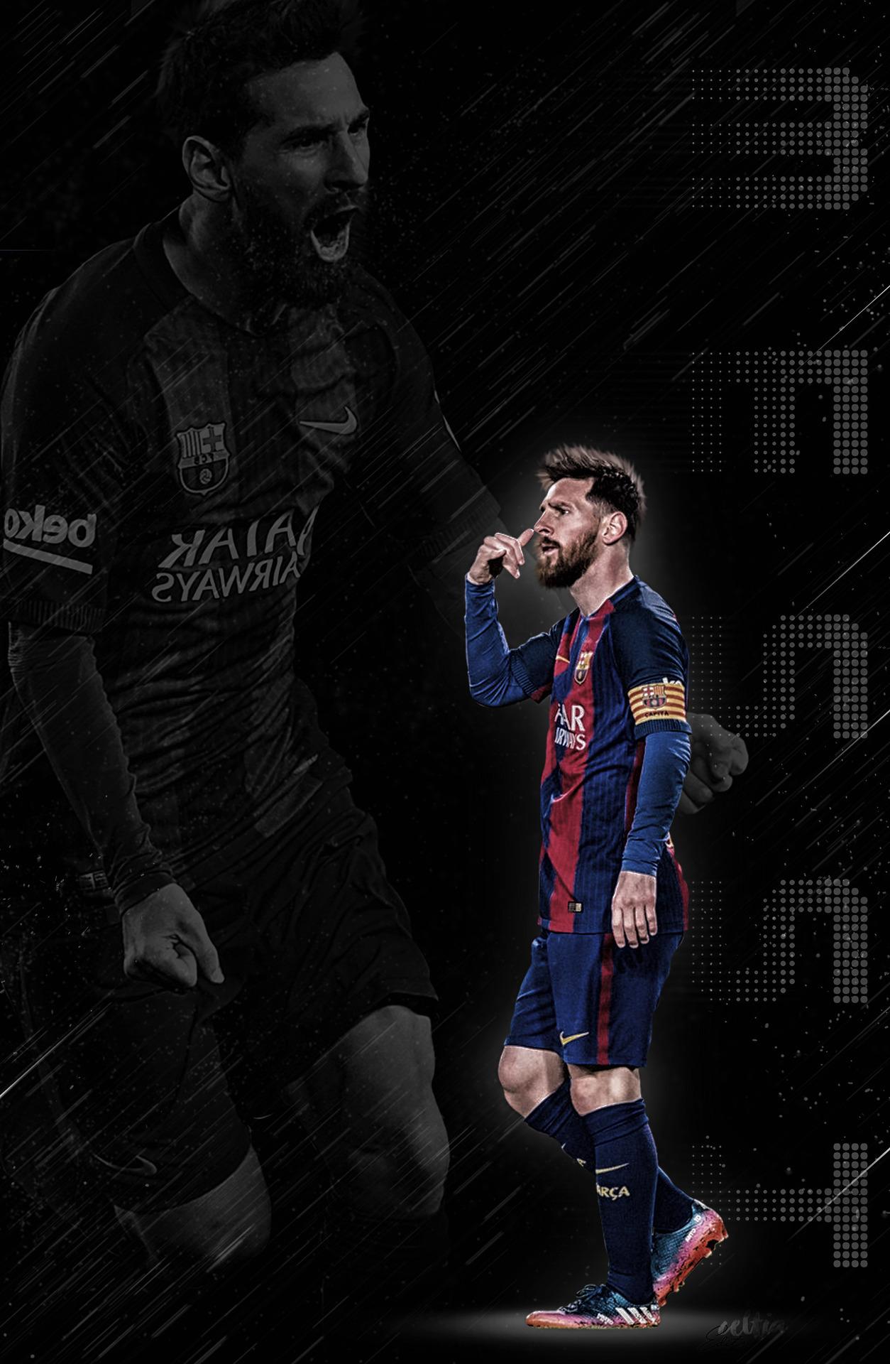 Messi Black Wallpapers - Top Free Messi Black Backgrounds - WallpaperAccess