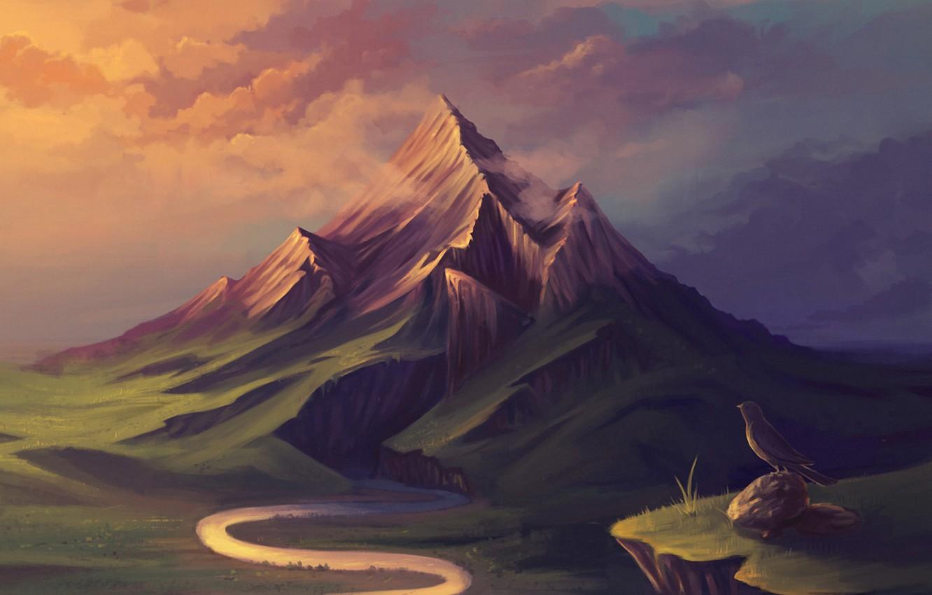 Mountain Drawing Wallpapers - Top Free Mountain Drawing Backgrounds ...