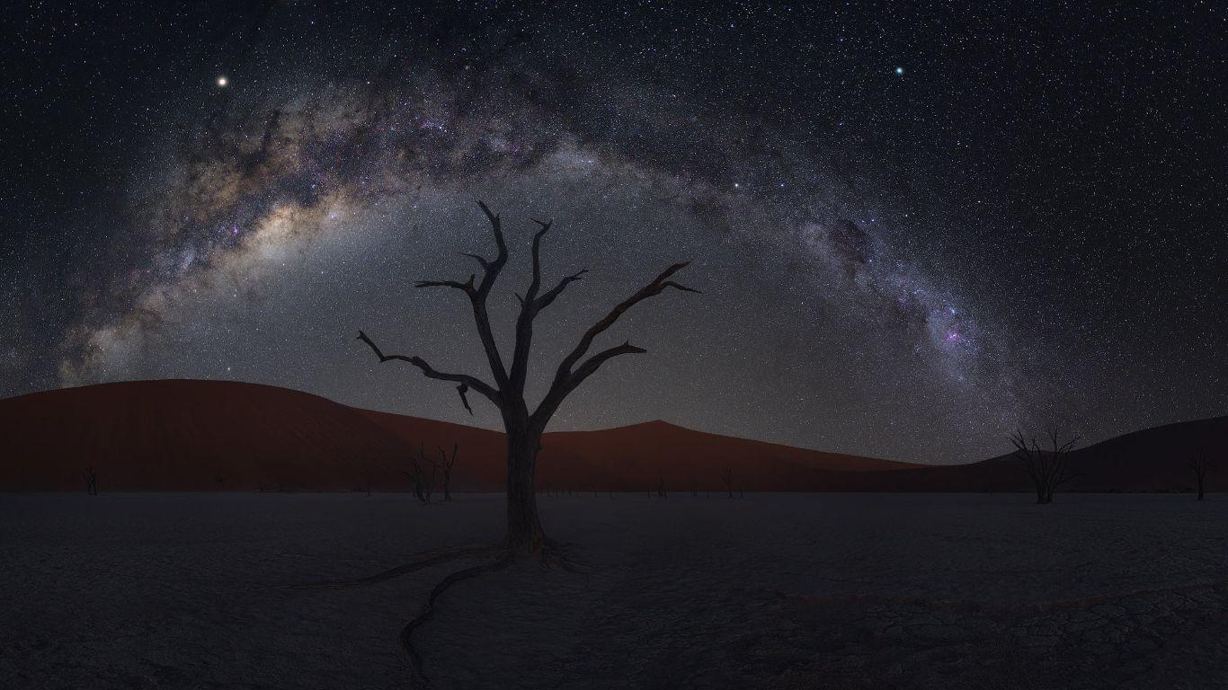 Starry Desert Sunrise Wallpapers - Top Free Starry Desert Sunrise ...