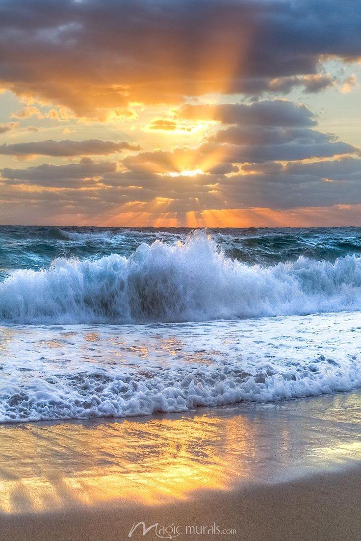 Sunrise Ocean Waves Wallpapers - Top Free Sunrise Ocean Waves ...