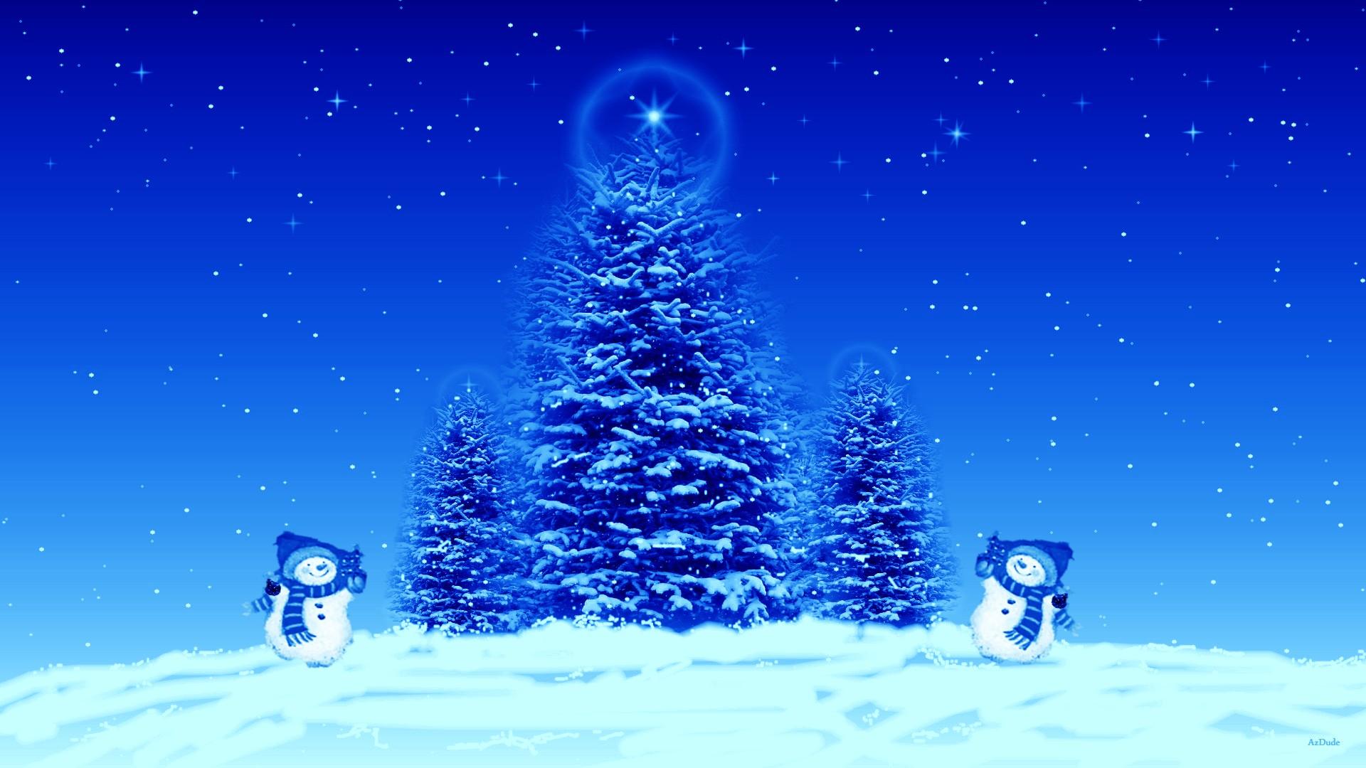 Blue Christmas Tree Desktop Wallpapers - Top Free Blue Christmas Tree ...