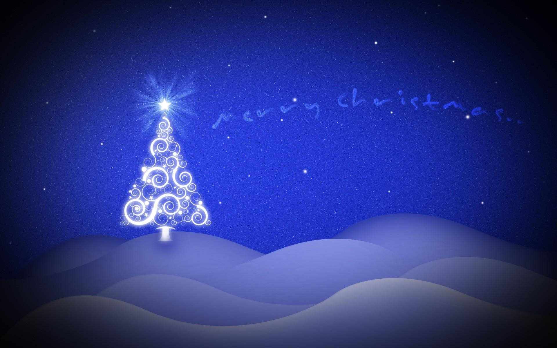 Blue Christmas Tree Desktop Wallpapers - Top Free Blue Christmas Tree ...