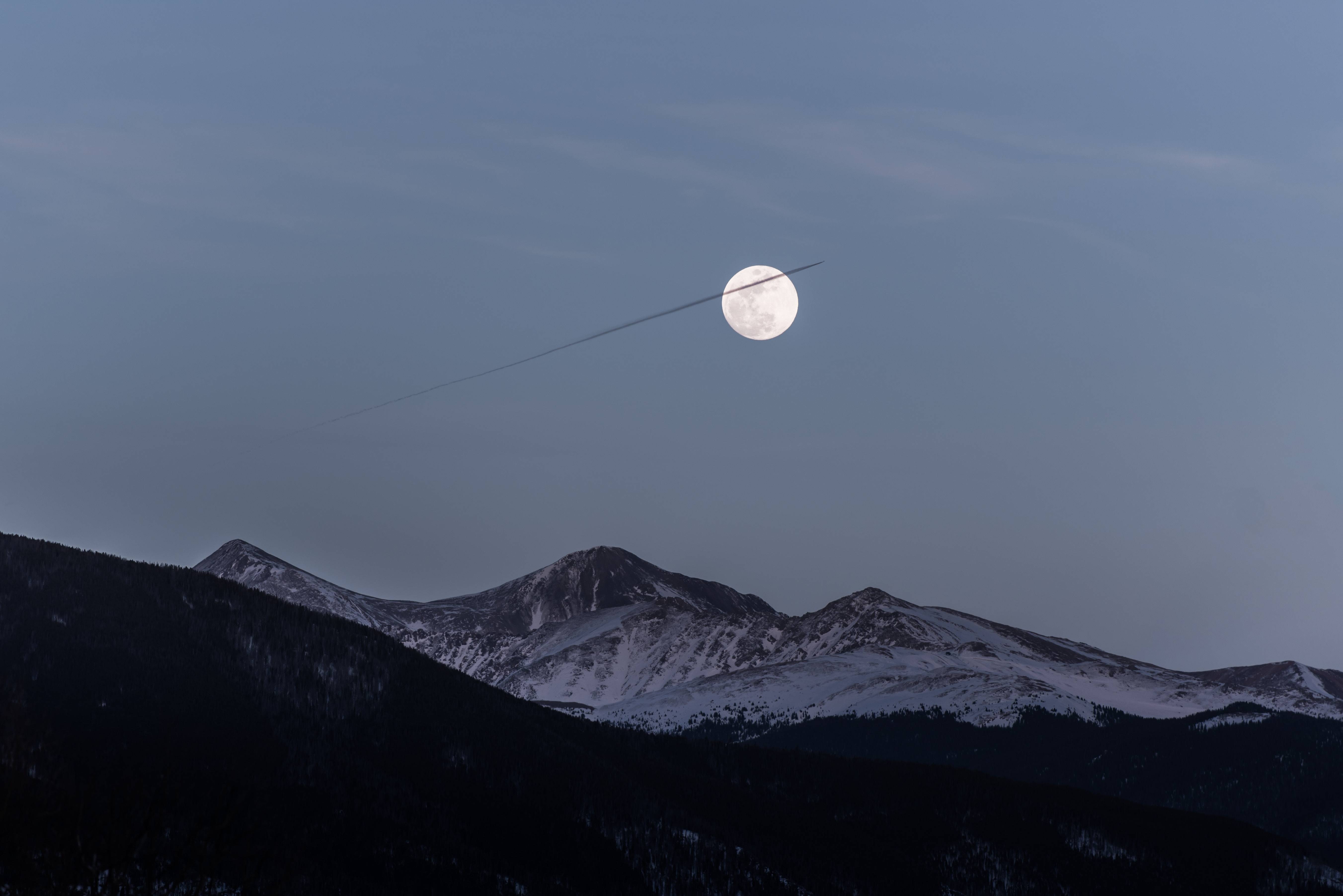 Moon Snow Mountain Wallpapers - Top Free Moon Snow Mountain Backgrounds ...