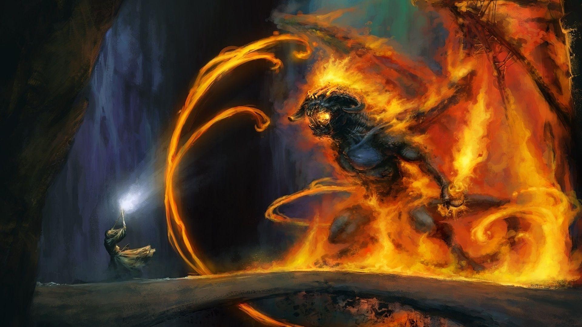 Lotr Balrog Wallpapers - Top Free Lotr Balrog Backgrounds - WallpaperAccess