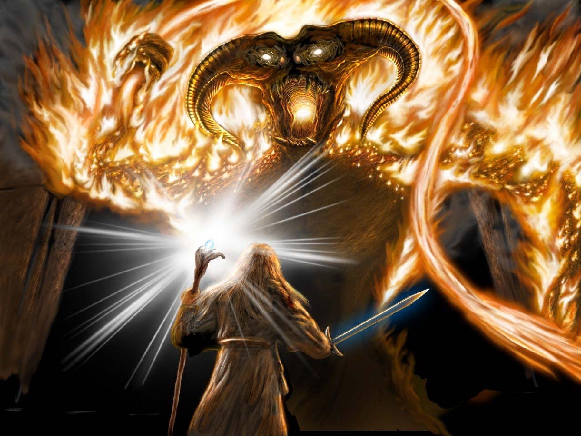 Lotr Balrog Wallpapers - Top Free Lotr Balrog Backgrounds - WallpaperAccess