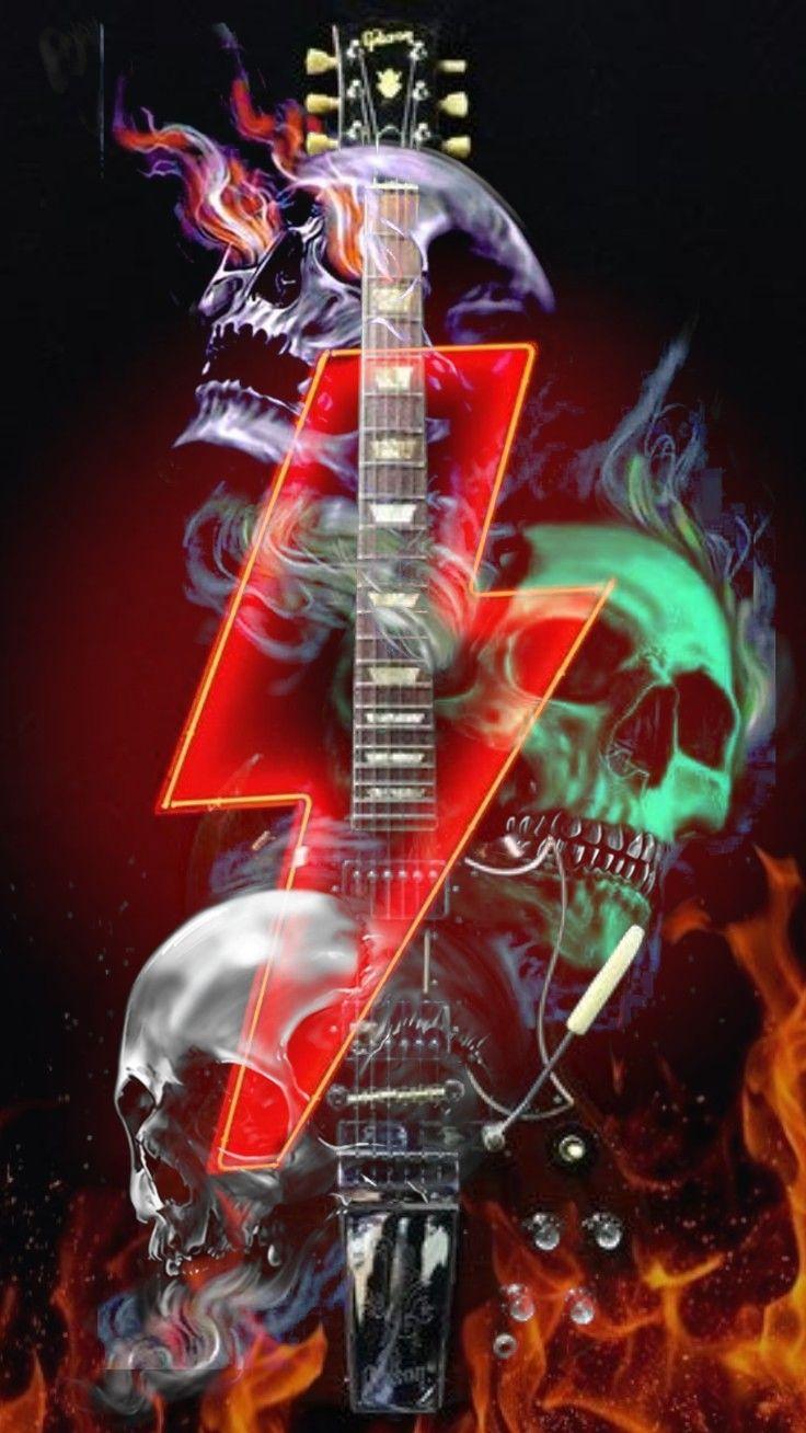 Skull Guitar Wallpapers - Top Free Skull Guitar Backgrounds ...
