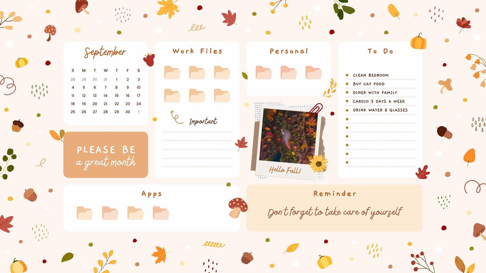 Kawaii Fall Computer Wallpapers - Top Free Kawaii Fall Computer ...