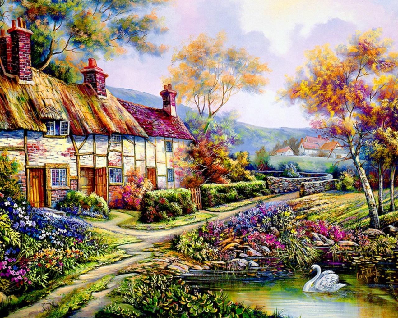 Cottage Computer Wallpapers - Top Free Cottage Computer Backgrounds ...