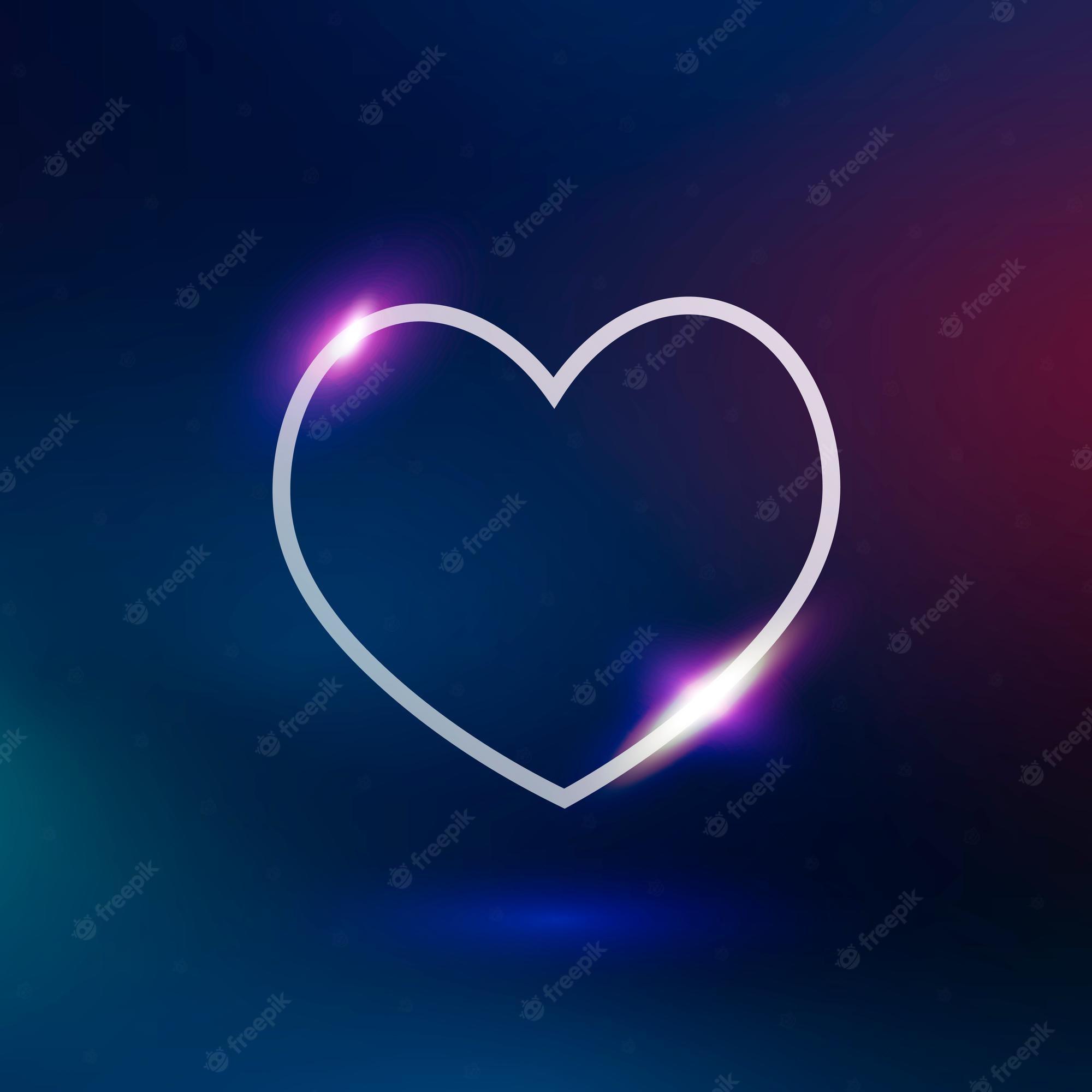 Beautiful Neon Heart Wallpapers - Top Free Beautiful Neon Heart ...
