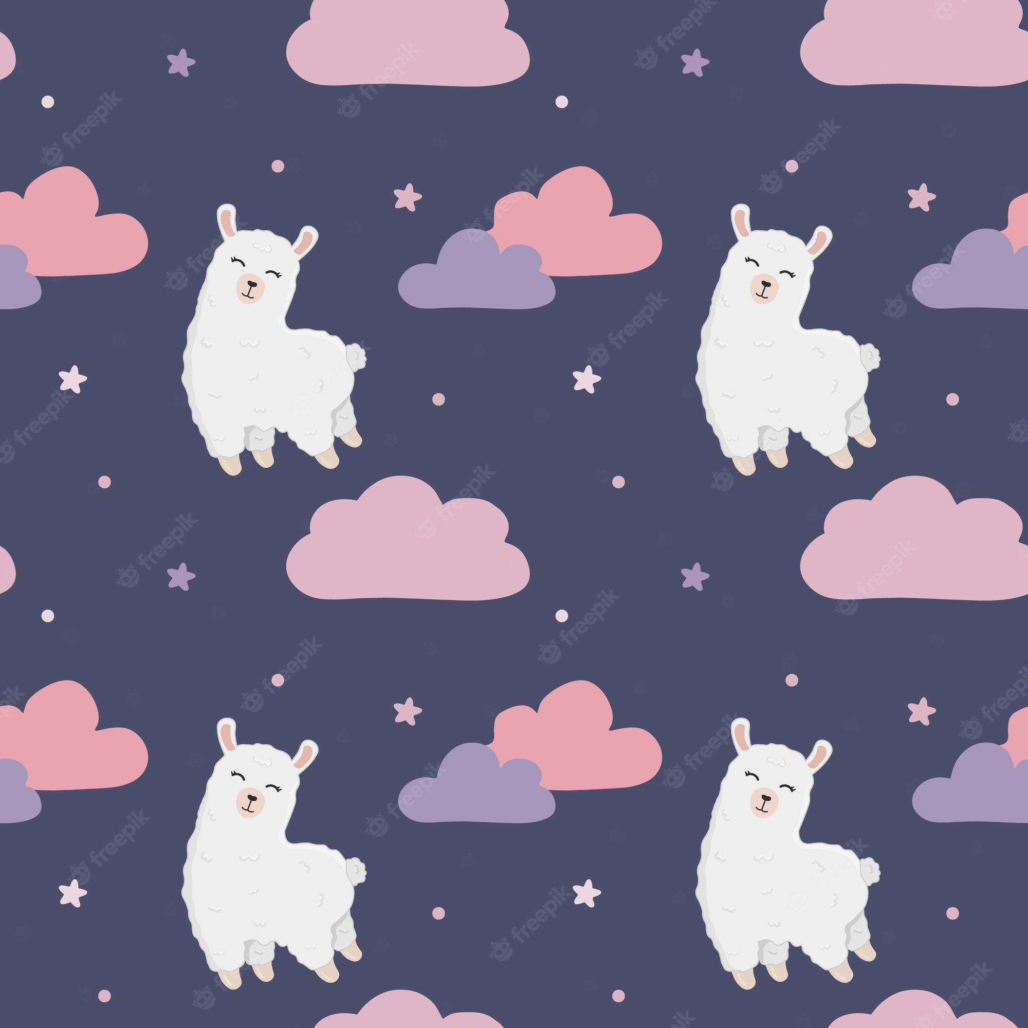 Cute Cartoon Llama Wallpapers - Top Free Cute Cartoon Llama Backgrounds ...