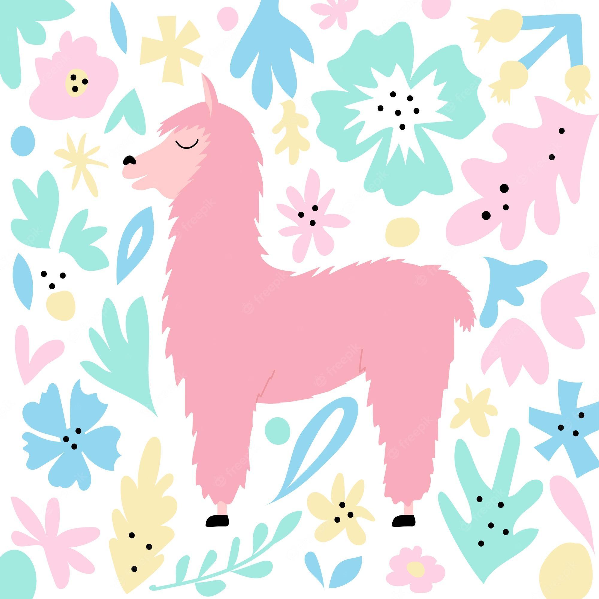 Cute Cartoon Llama Wallpapers - Top Free Cute Cartoon Llama Backgrounds ...