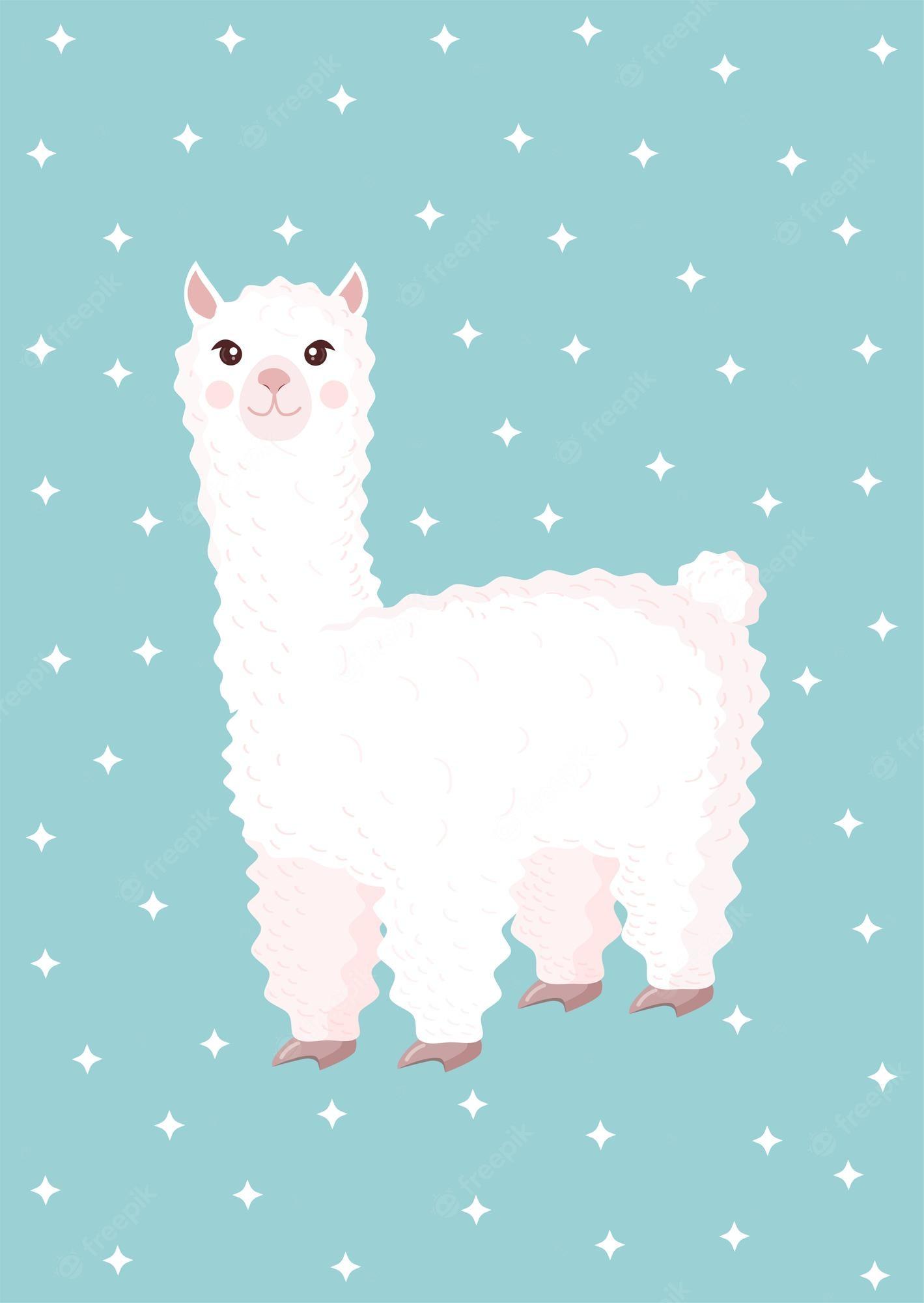 Cute Cartoon Llama Wallpapers - Top Free Cute Cartoon Llama Backgrounds ...