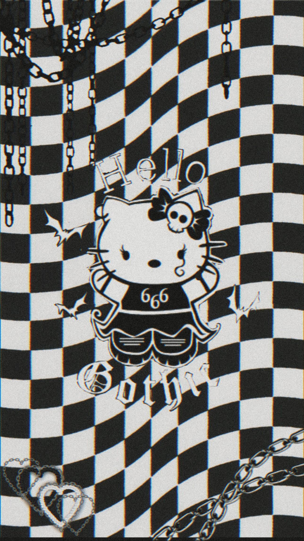 Goth Hello Kitty Wallpapers - Top Free Goth Hello Kitty Backgrounds ...
