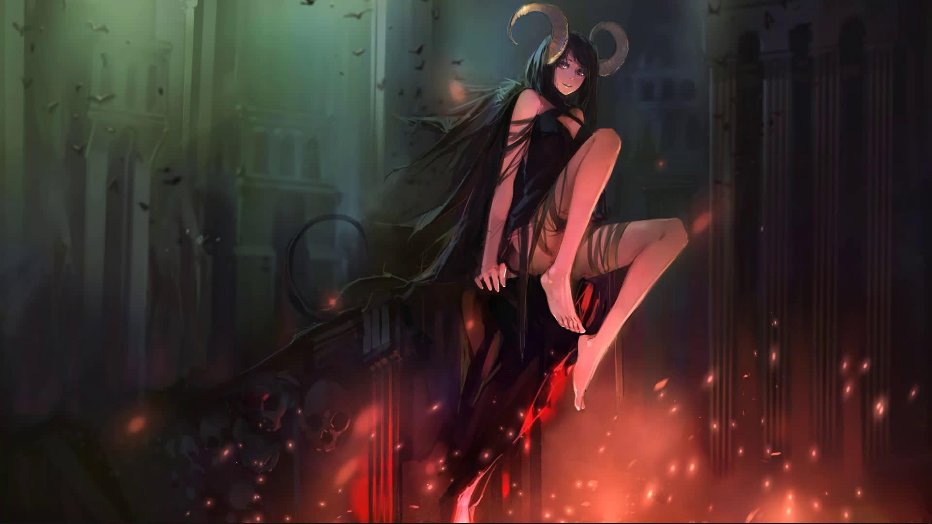 Cute Demon Girl Wallpapers - Top Free Cute Demon Girl Backgrounds ...